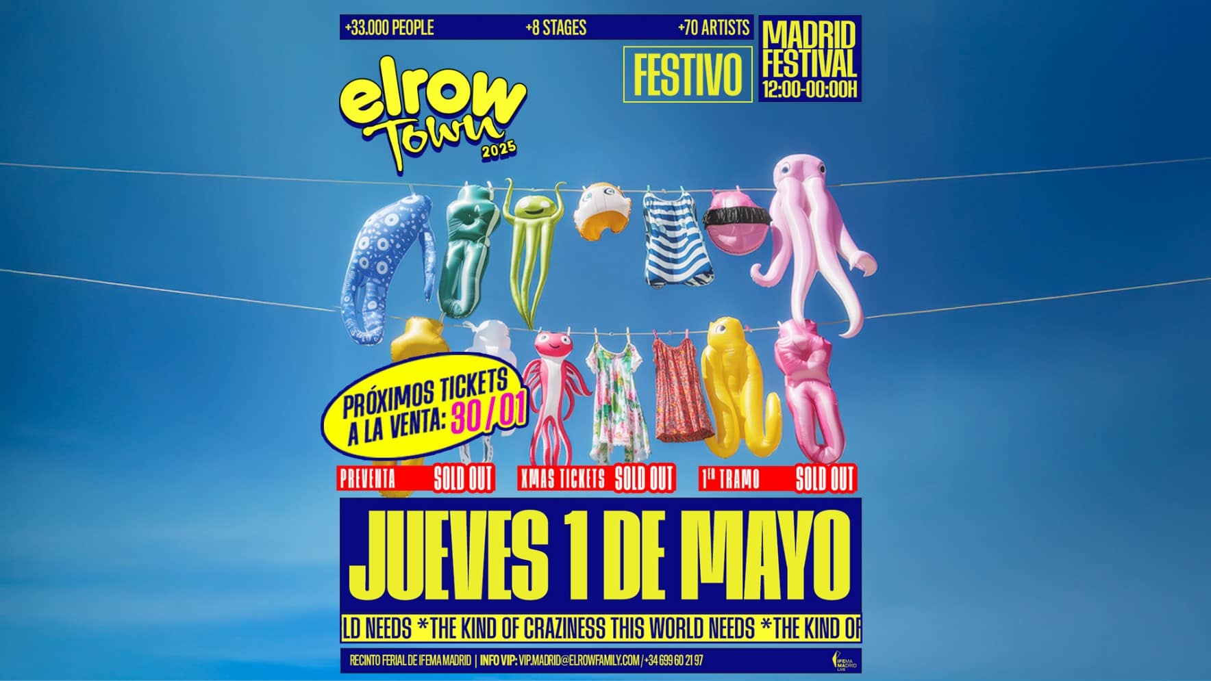Elrow Town Madrid 2025: Lineup & Tickets